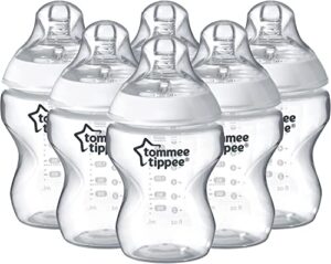 tommee tippee closer to nature 260 ml easivent bpa-free feeding bottles (pack of 6)