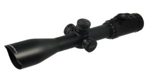 utg 3-12x44 ao swat accushot rifle scope, ez-tap, illuminated mil-dot reticle, 1/4 moa, 30mm tube, see-thru weaver rings