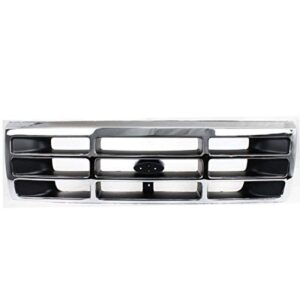 sherman replacement part compatible with ford grille assembly (partslink number fo1200173)