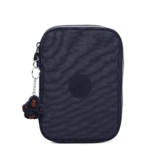 kipling women's 100 pens printed case, organize accessories, art supplies, makeup, travel organizer