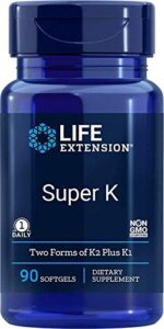 life extension super k with advanced k2 complex 90 softgels