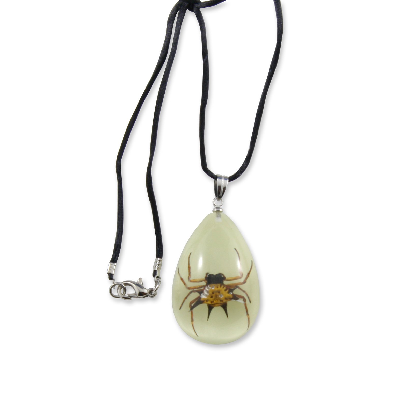 REALBUG Spiny Spider Glow in The Dark Necklace, Small