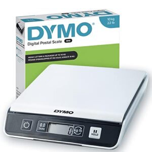 dymo m10 digital package & shipping scale | up to 10kg capacity | 20 cm x 20 cm