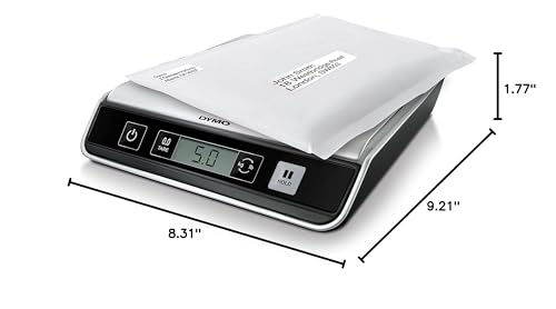 DYMO M10 Digital Package & Shipping Scale | up to 10KG Capacity | 20 cm x 20 cm