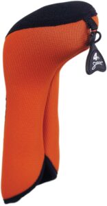 stealth club covers 15110int hybrid id 3-4-x golf club head cover, flame orange/black