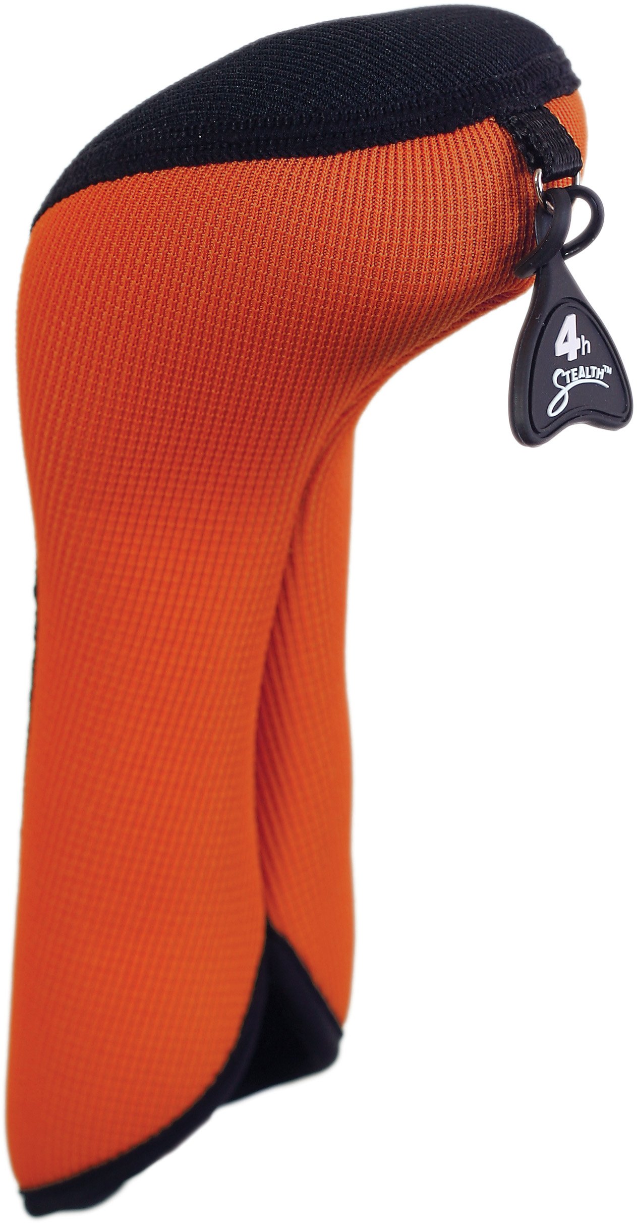 Stealth Club Covers 15110INT Hybrid ID 3-4-X Golf Club Head Cover, Flame Orange/Black