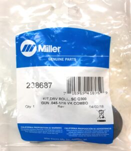 miller electric 238687 kit,drive roll sc q300 gun .045-1/16 vk combo 7159