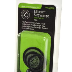 3M™ Littmann® Stethoscope Spare Parts Kit Classic III™, Cardiology IV™ and CORE, 40016, Black