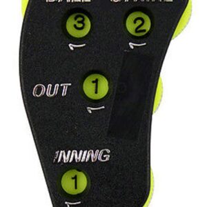 Champro Umpire Indicator, 4 Dial (Black/Optic Yellow)