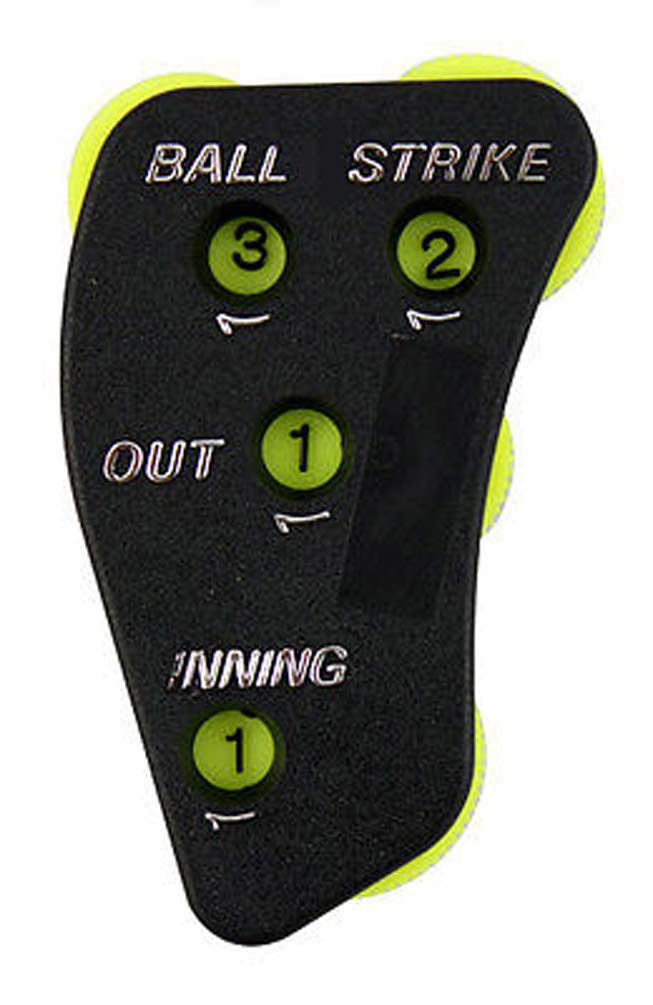 Champro Umpire Indicator, 4 Dial (Black/Optic Yellow)