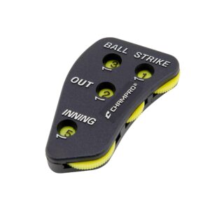 Champro Umpire Indicator, 4 Dial (Black/Optic Yellow)