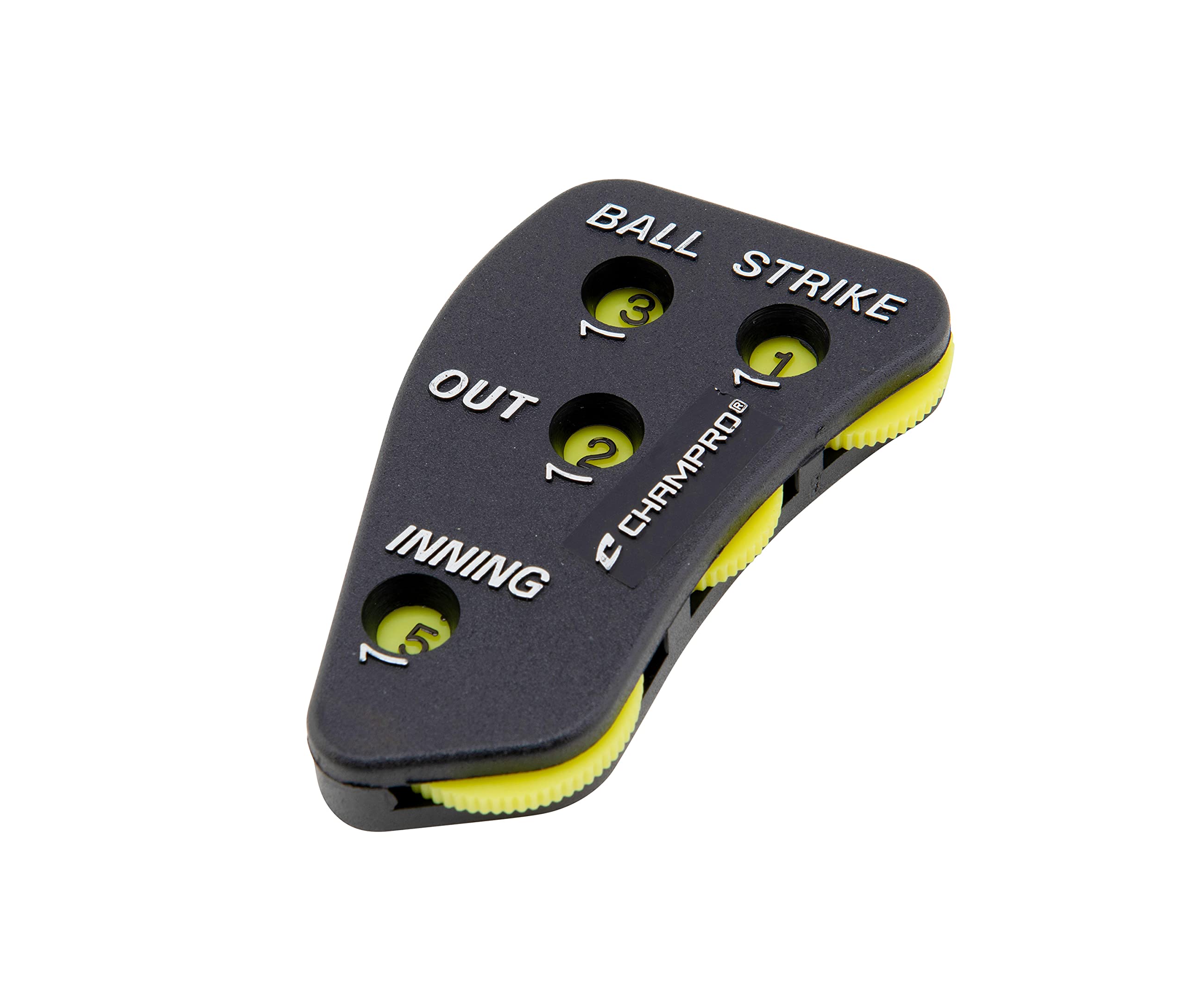 Champro Umpire Indicator, 4 Dial (Black/Optic Yellow)