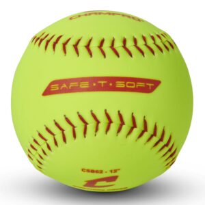 champro safe-t-softball cover (optic yellow, 12-inch), pack of 12