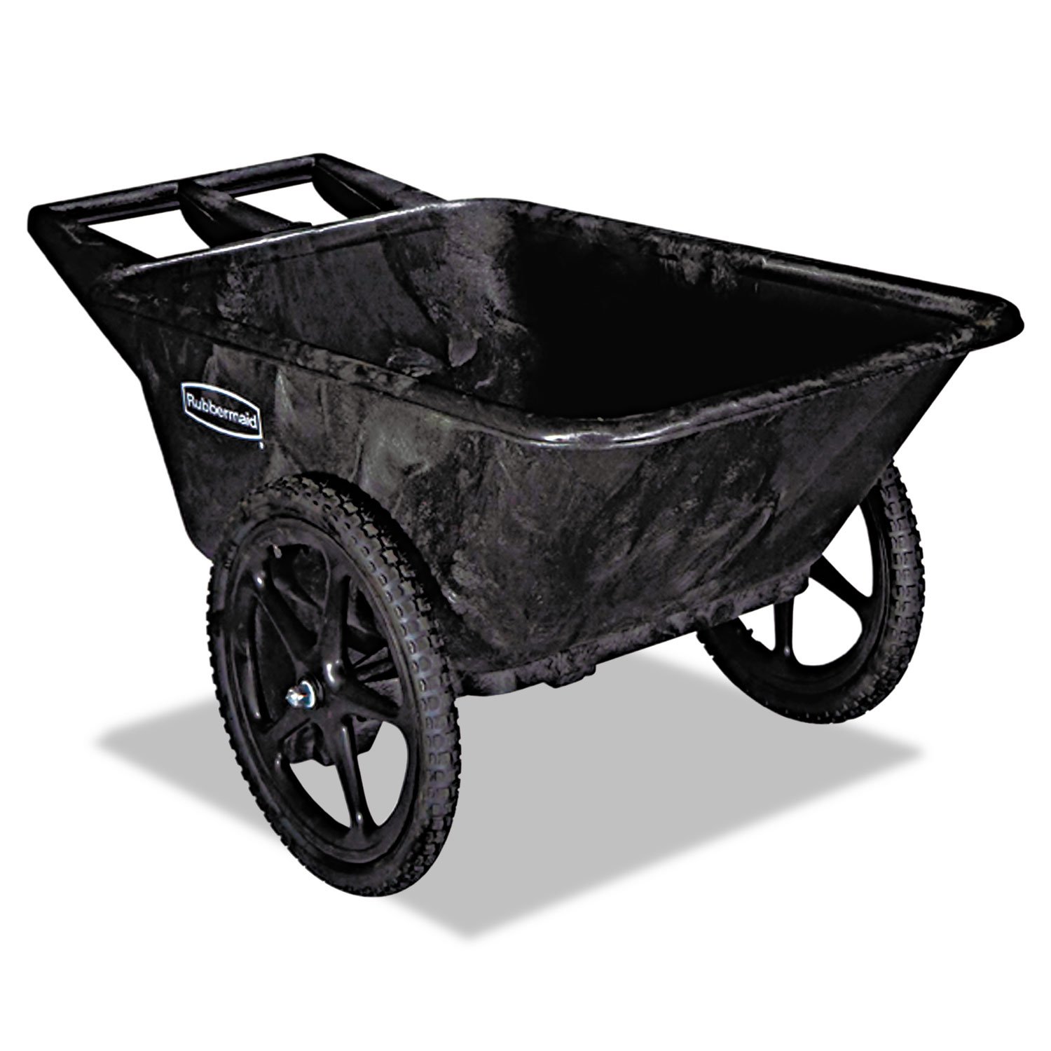 Rubbermaid 5642BLA Big Wheel Agriculture Cart, 300-lb Cap, 32-3/4 x 58 x 28-1/4, Black