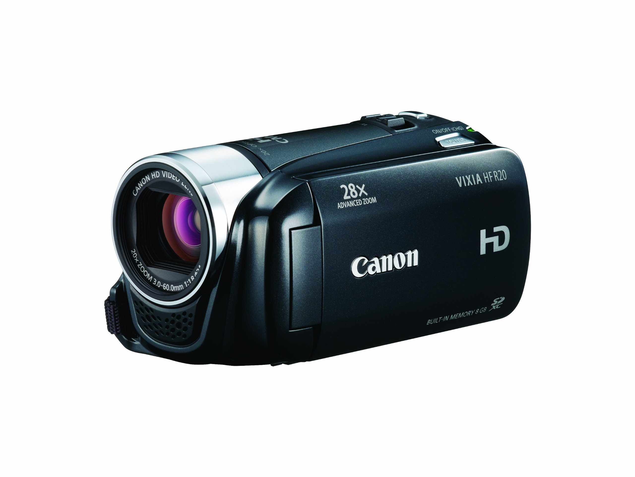 Canon VIXIA HF R20 Full HD Camcorder with 8GB Internal Flash Memory (Black)