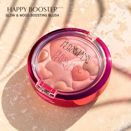 Physicians Formula Happy Booster Heart Blush Glow & Mood Boosting, Rose, Dermatologist Tested