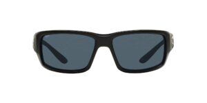 costa del mar man sunglasses, matte black frame - gray lenses - 59mm