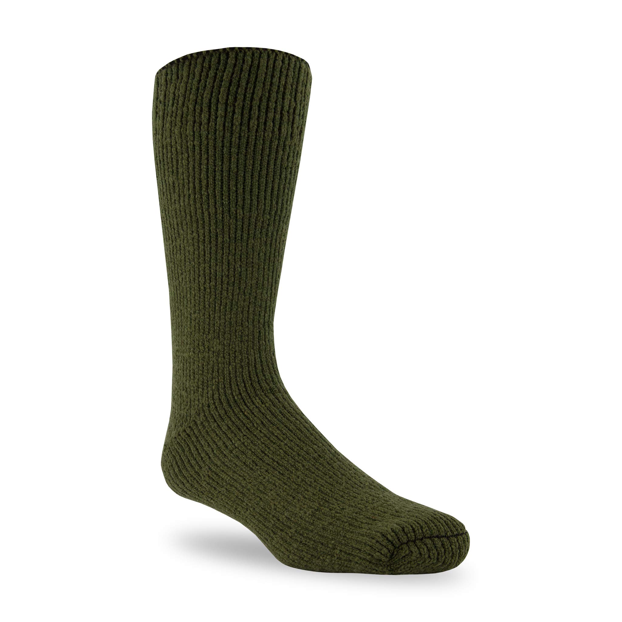 J.B. Field's 85% Wool Arctic Trail -40 Below Winter, Thermal Sock for Men, Women, for Hiking, Trekking & Outdoor 2 Pack, Made in Canada (X-Large (13-16 Shoe), Green)