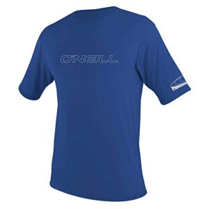 o'neill men's basic skins rash tee, royal - adult l