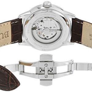 Bulova Men's 42mm Sutton Automatic Watch with 24-Hour Sub Dial, Exhibition Caseback, and Luminous Hands