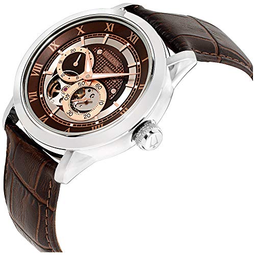 Bulova Men's 42mm Sutton Automatic Watch with 24-Hour Sub Dial, Exhibition Caseback, and Luminous Hands