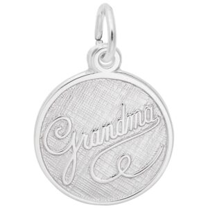 grandma charm in sterling silver, charms for bracelets and necklaces