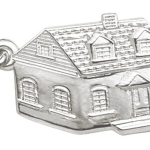 House Charm In Sterling Silver, Charms for Bracelets and Necklaces