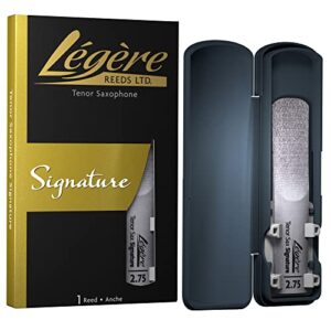 légère reeds - tenor saxophone reed, signature, strength 2.75 (tsg2.75) - premium synthetic woodwind reed