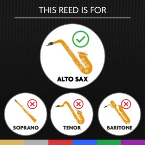 Légère Reeds - Alto Saxophone Reed, Signature, Strength 3.50 (ASG3.50) - Premium Synthetic Woodwind Reed