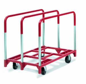 raymond 3860 steel panel mover with 3 standard upright and 6" x 2" phenolic caster, 2400 lbs capacity, 41" length x 32" width x 9" height