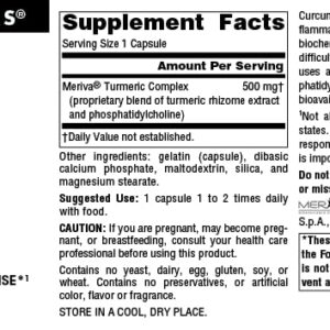 Source Naturals Turmeric with Meriva for Healthy Inflammatory Response* - 500mg, 60 Capsules