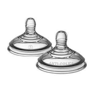 tommee tippee closer to nature anti-colic fast flow teats (2-pack)