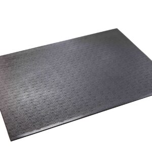 Supermats High Density Commercial Grade Solid Equipment Mat 27GS Made in U.S.A. for Indoor Cycles Exercise Bikes and Steppers (3 Feet x 4 Feet) (36-Inch x 48-Inch) (91.44 cm x 121.92 cm),Black