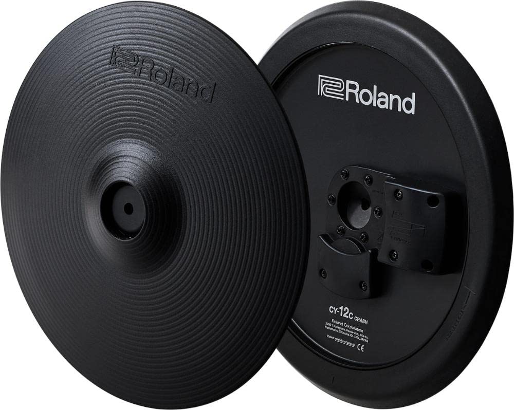 Roland CY-12C Electric Drum Crash V-Cymbal, 12-Inch, Black