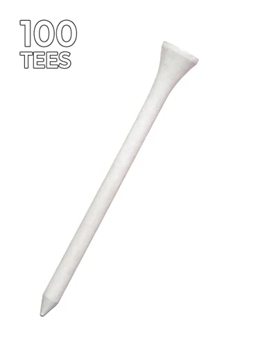 Pride Golf Tee, 2-3/4 inch Deluxe Tee , White