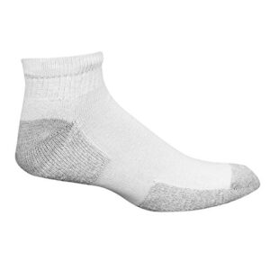 fruit of the loom mens value 10 pair pack ankle crew fashion liner socks, white, sock size 10-13, shoe size 6-12 us