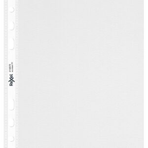 Rexel Ecodesk A5 Punched Pockets, Pack of 30, 100% Recyclable, Made of 80% Recycled Material, Eco Friendly, Embossed mat Surface, 2102579, Clear