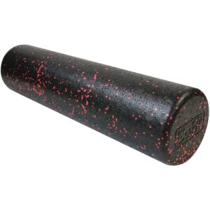 gofit 24” foam roller - high density massager,black,24 x 6-inch,fps-177666