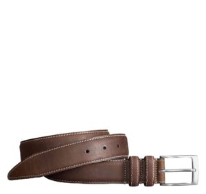 johnston & murphy men's distressed casual belt brown 40 us