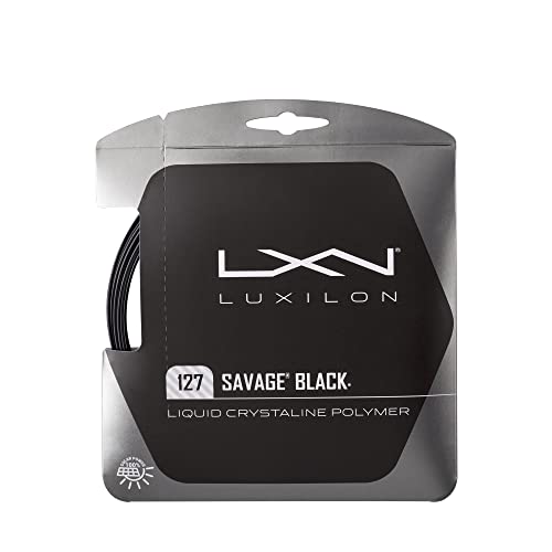 Luxilon Savage 127 Tennis String - Set, Black