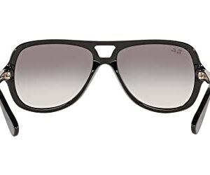 Ray-Ban RB4162 Aviator Sunglasses, Black/Grey Gradient, 59 mm