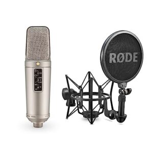 rode nt2-a studio solution microphone, silver, wired, singing