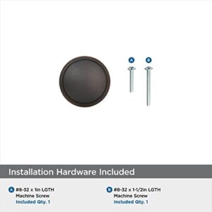 Amerock | Cabinet Knob | Oil Rubbed Bronze | 1-1/4 inch (32 mm) Diameter | Ravino | 1 Pack | Drawer Knob | Cabinet Hardware