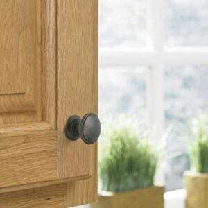 Amerock | Cabinet Knob | Oil Rubbed Bronze | 1-1/4 inch (32 mm) Diameter | Ravino | 1 Pack | Drawer Knob | Cabinet Hardware