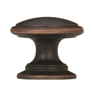 Amerock | Cabinet Knob | Oil Rubbed Bronze | 1-1/4 inch (32 mm) Diameter | Ravino | 1 Pack | Drawer Knob | Cabinet Hardware