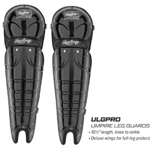 Rawlings | ULGPRO Umpire Leg Guards | 17.5" | Black