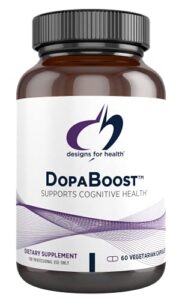 designs for health dopaboost - cognitive + mood support - acetyl-l-tyrosine, mucuna extract, vitamin b6 - vegan (60 capsules)