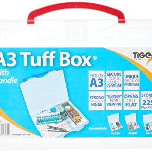 Tiger 301361 A3 Tuff Box, Assorted handle, White