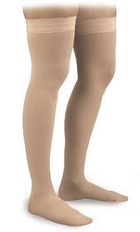 Activa Graduated Therapy Unisex Thigh Highs w/ Uni-Band Top 20-30 mmHg Large Black - H3263