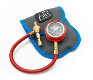 arb arb505 deflator kit 10-60 psi tire pressure gauge rapid air down offroad kit with recovery gear pouch (psi)